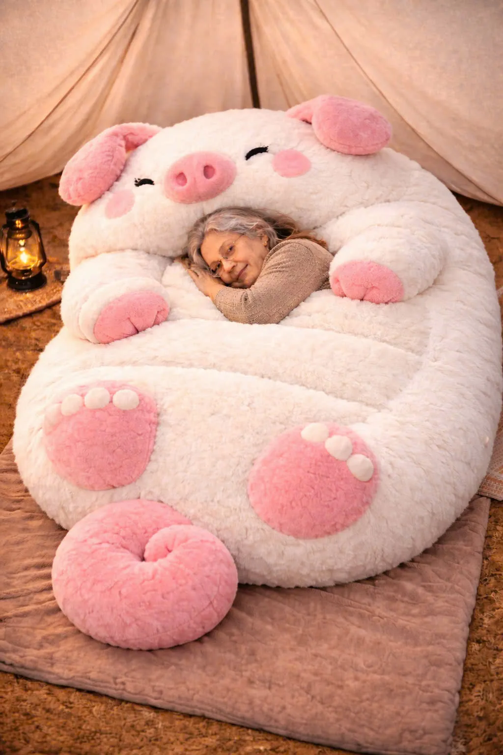 Embrace Cozy Comfort with the Fluffy Pig Sleeping Bag - A Playful Twist ...