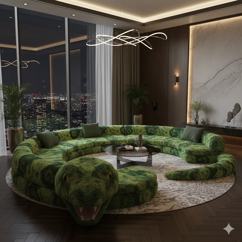 Embrace Unique Comfort and Style with the Snake Shaped Sofa – A Modern ...