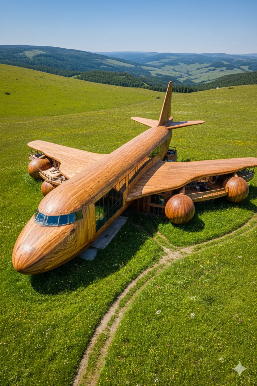 Discovering the Charm of a Plane Shaped Cabin - A Unique Architectural ...