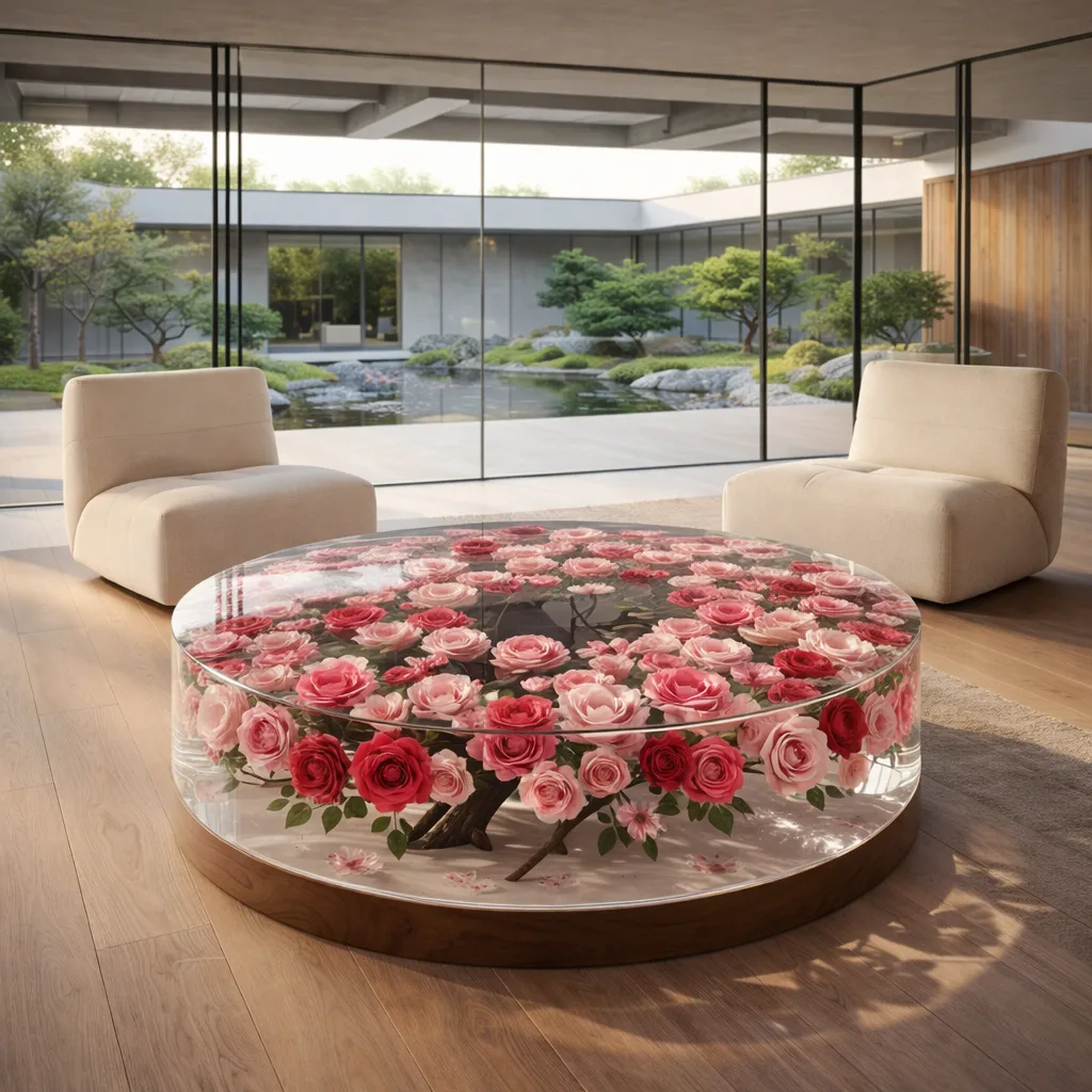 Transform Your Living Space with Stunning Epoxy Flower Coffee Tables ...